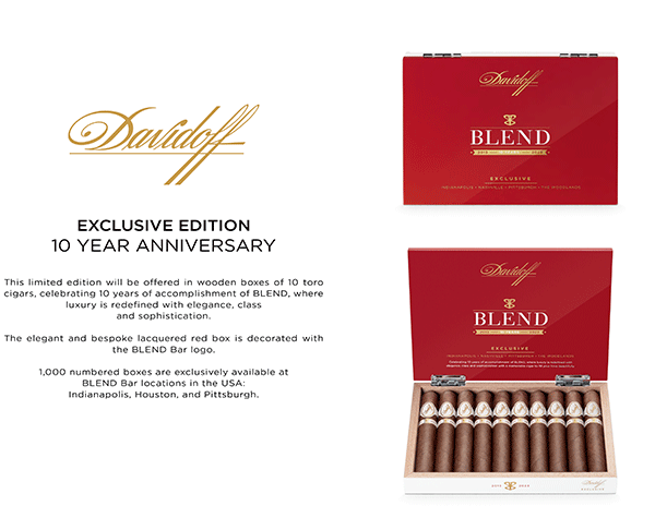 Cigar News: BLEND Bar and Davidoff Announce the BLEND 10 Year Exclusive ...